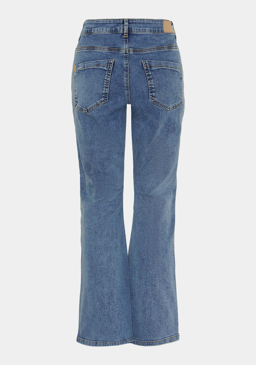 Parma Flare Jeans - Denim Basic Wash – Isayshop.no