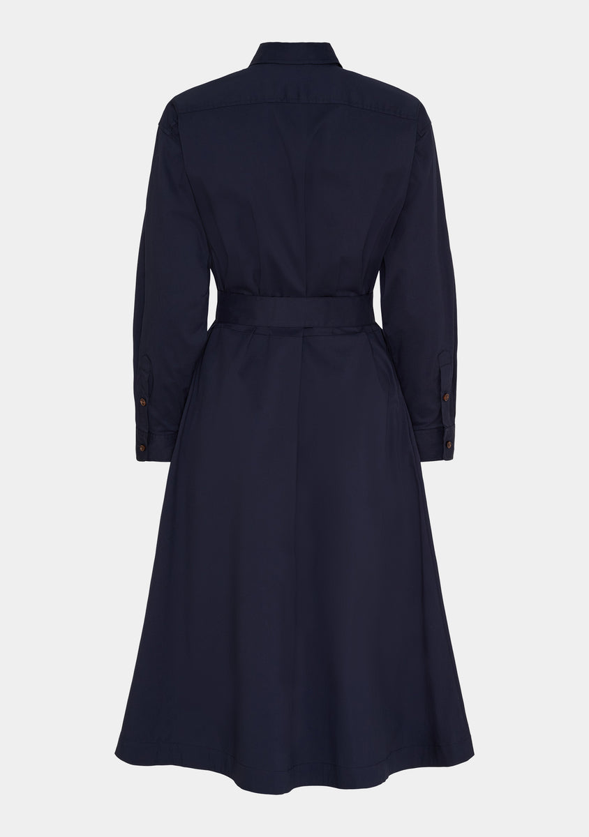Sigga Shirt Dress - Navy – Isayshop.no